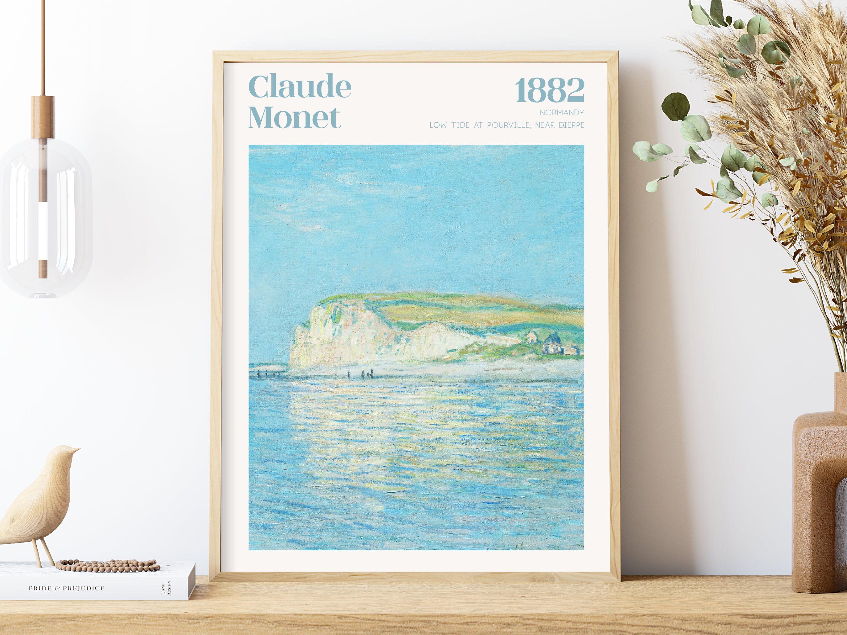 Set of 3 Monet Print, Nautical Gallery Wall, Coastal Art Prints, Beach ...