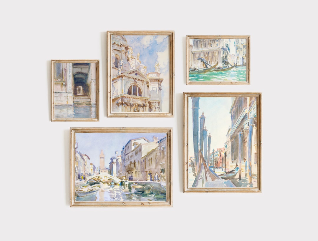 Venice Painting Print Set Venice Print Italy Print Watercolour ...