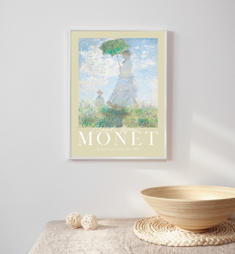 Monet Print Set of 3, Pastel Art Print Gallery, Monet Gallery Wall Set ...