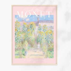Monet Print Download, Pastel Pink Monet Poster, Classic Painting Poster ...