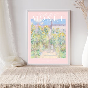 Monet Print Download, Pastel Pink Monet Poster, Classic Painting Poster ...
