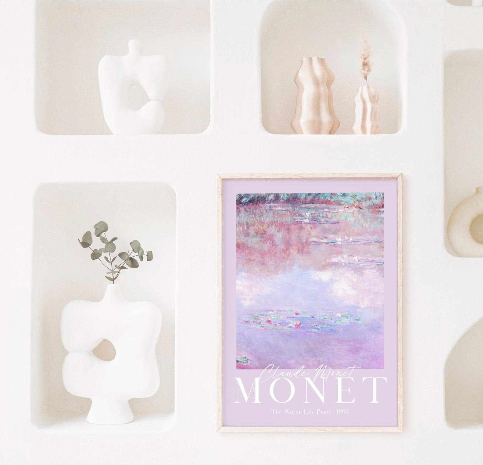 Monet Print Download, Pastel Lavender Monet Poster, Classic Painting ...