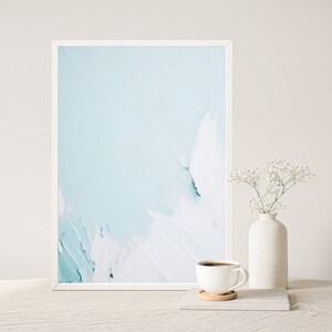 Pale Blue Wall Art, Set of 2 Prints, Calming Wall Art, Minimalist ...