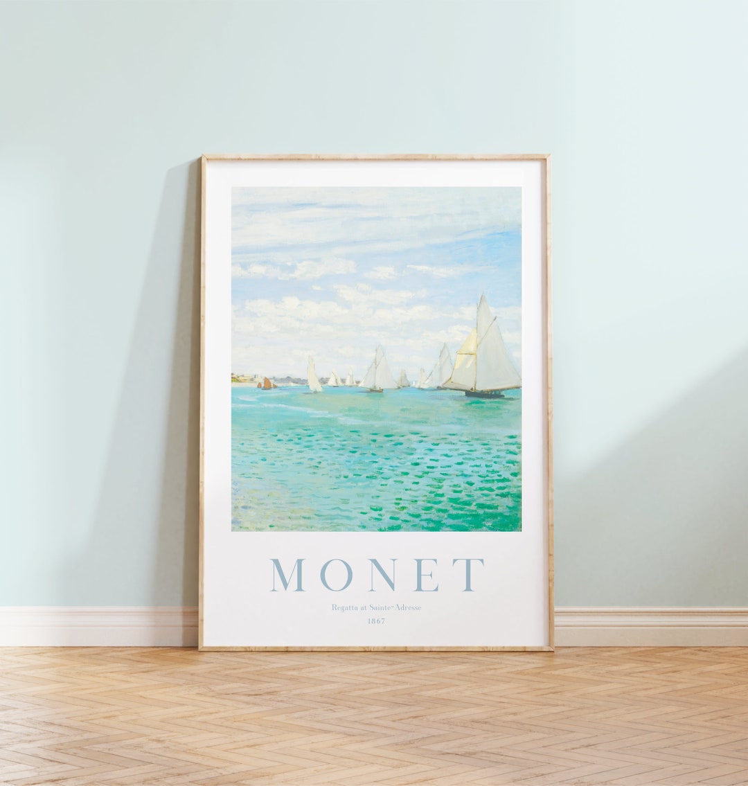 Claude Monet Coastal Seascape Print – Impressionist Ocean Wall Art ...