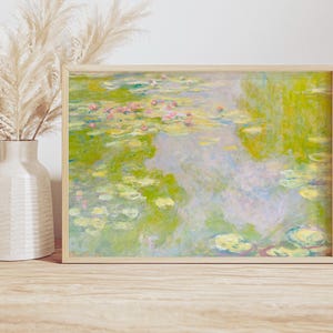 Claude Monet Water Lily Print | Impressionist Art Digital Download ...