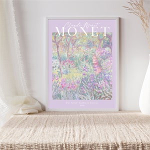Monet Print Download, Pastel Purple Monet Poster, Classic Painting ...
