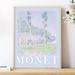Monet Print, Pale Blue Wall Art, Claude Monet Poster, Classic Painting ...