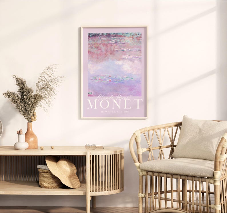 Monet Print Download, Pastel Lavender Monet Poster, Classic Painting ...