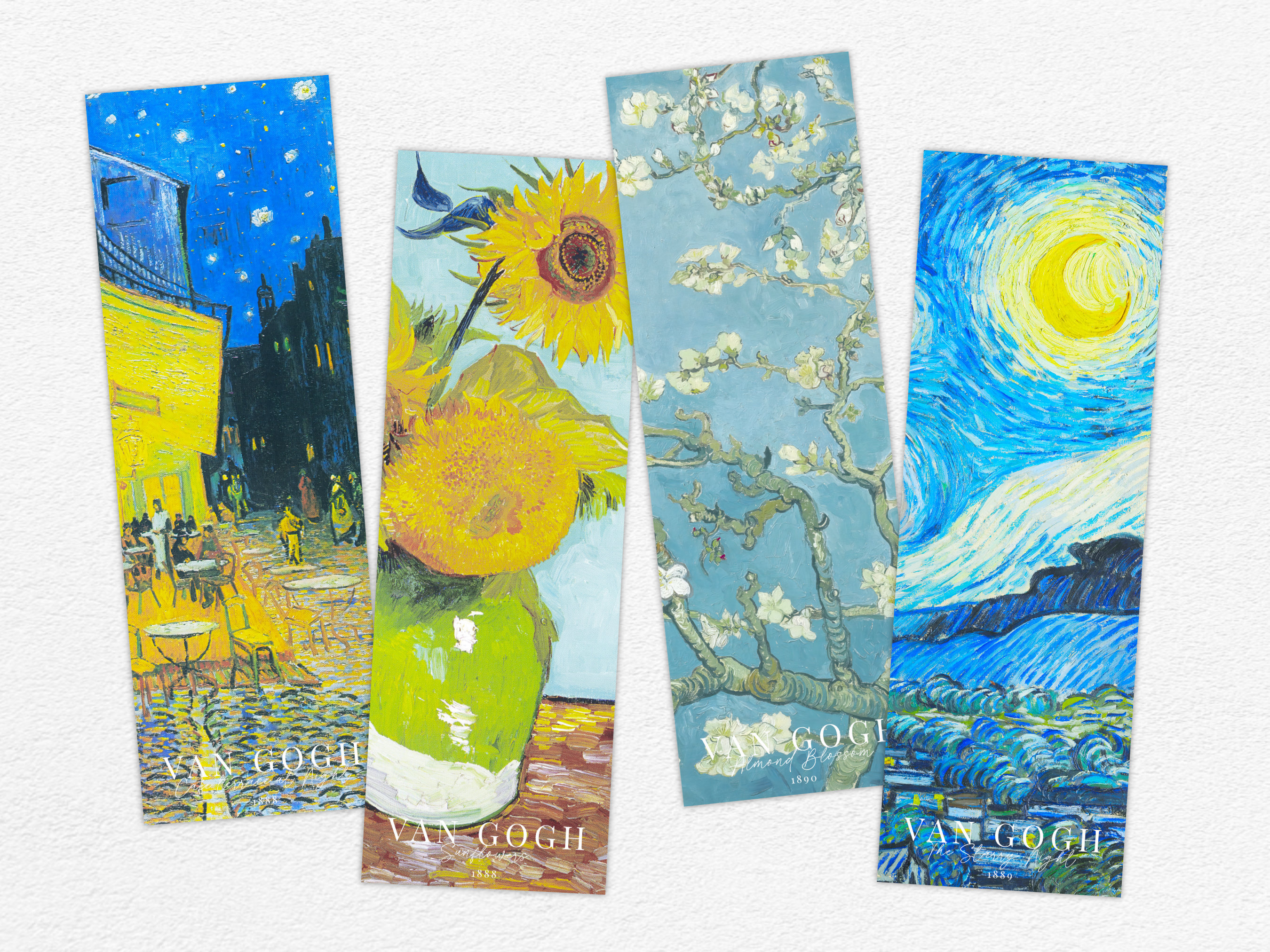 Van Gogh Printable Bookmarks | Digital Bookmark Download | Aesthetic ...