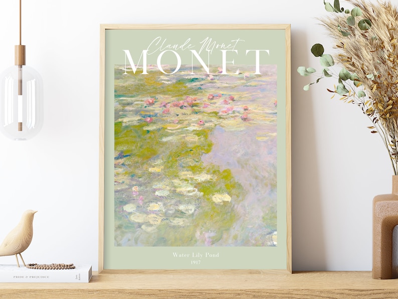 Monet Print Set of 3 Pastel Art Print Gallery Monet Gallery - Etsy