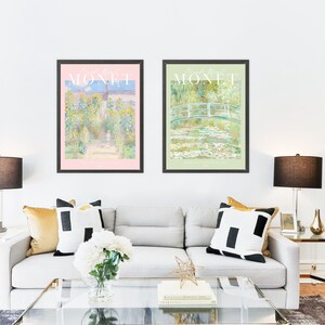 Set of 3 Monet Print, Monet Gallery Wall Set, Pastel Art Print Gallery ...