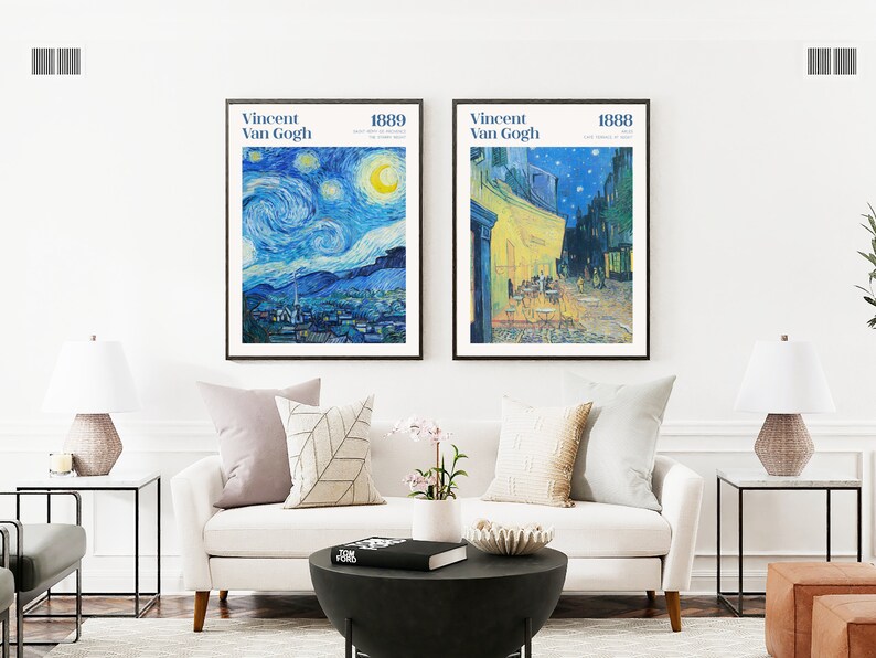Set of 3 Van Gogh Print Starry Night Print Van Gogh Poster - Etsy