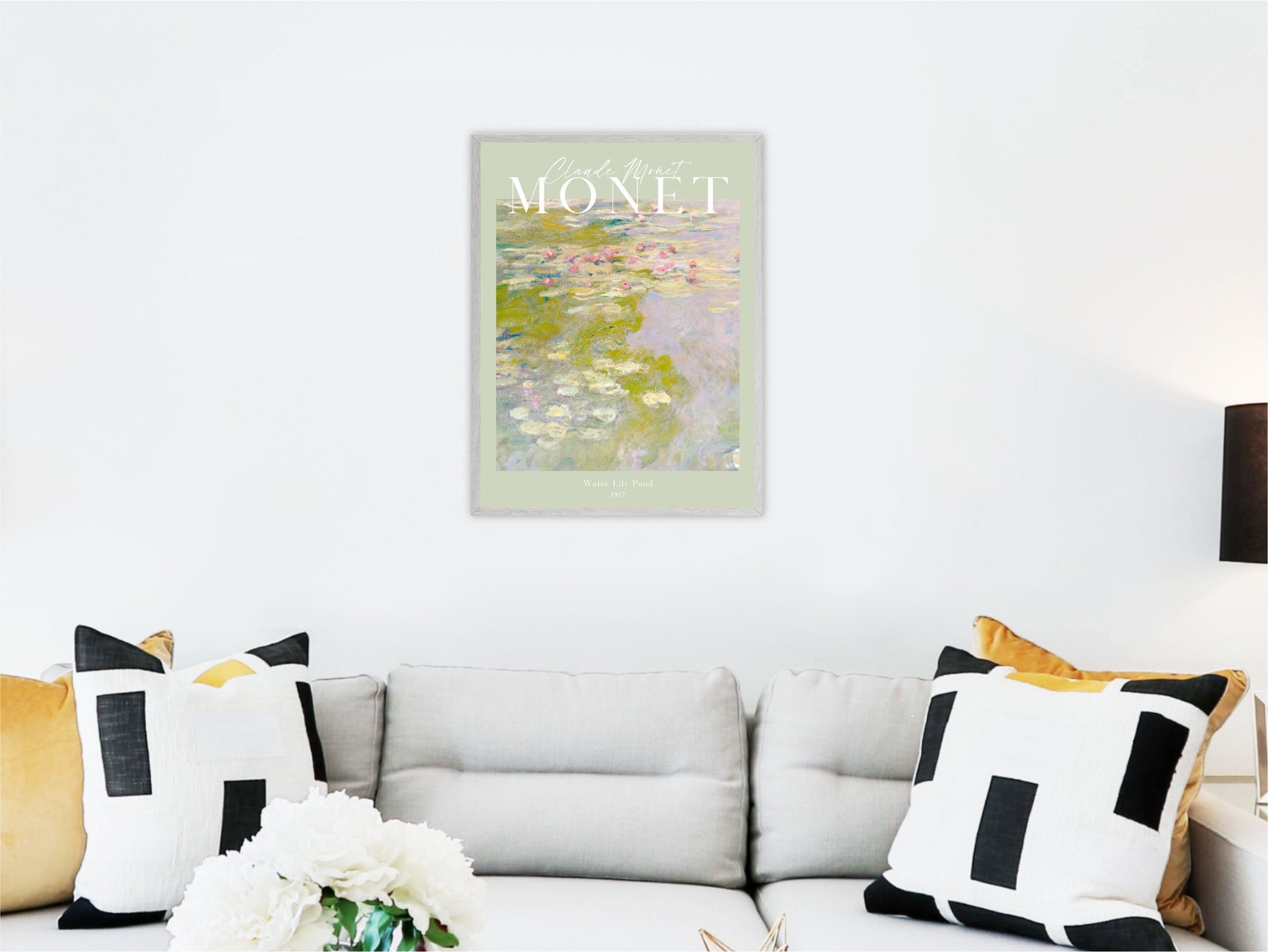 Monet Print Sage Green Monet Poster Classic Painting Poster - Etsy