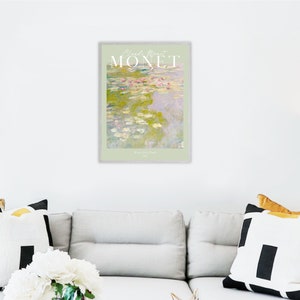 Monet Print, Sage Green Monet Poster, Classic Painting Poster ...