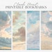 Vintage Cloudy Sky Bookmark | Printable Bookmarks | Digital Download ...