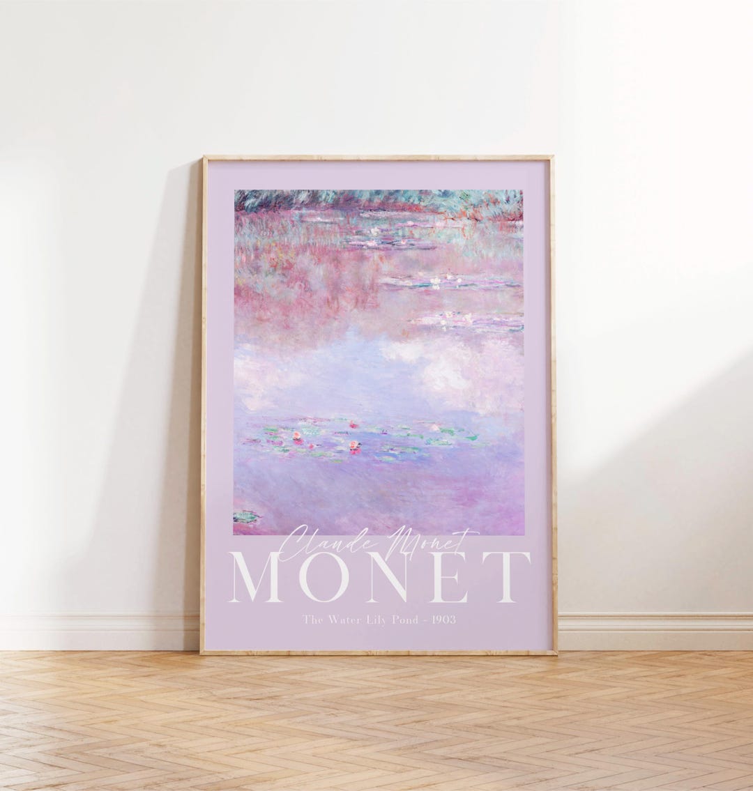 Monet Print Download, Pastel Lavender Monet Poster, Classic Painting ...