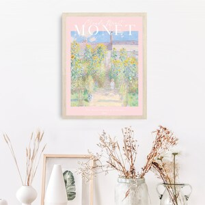 Monet Print Download, Pastel Pink Monet Poster, Classic Painting Poster ...
