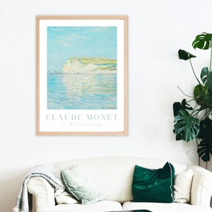 Monet Print Set, Blue Monet Gallery Wall Set, Monet Beach Print, Set of ...