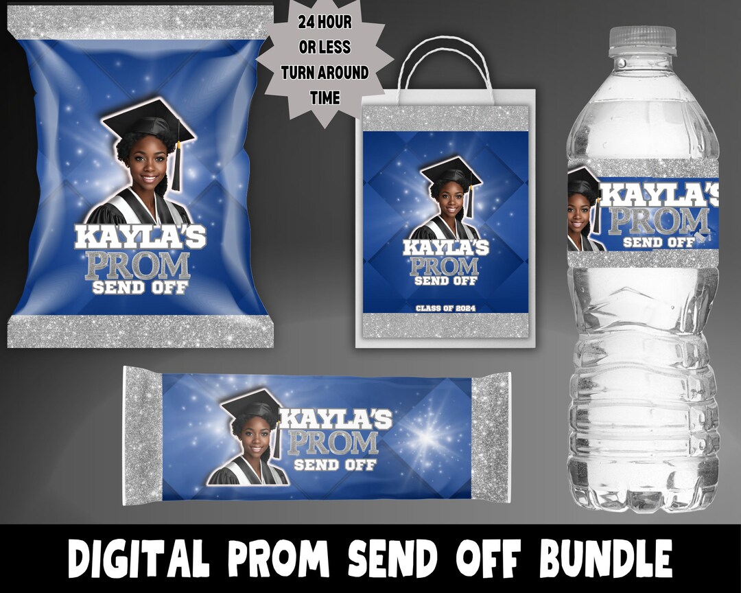 Digital Prom Send off Bundle Prom Send off Chip Bag Prom Send off Water ...