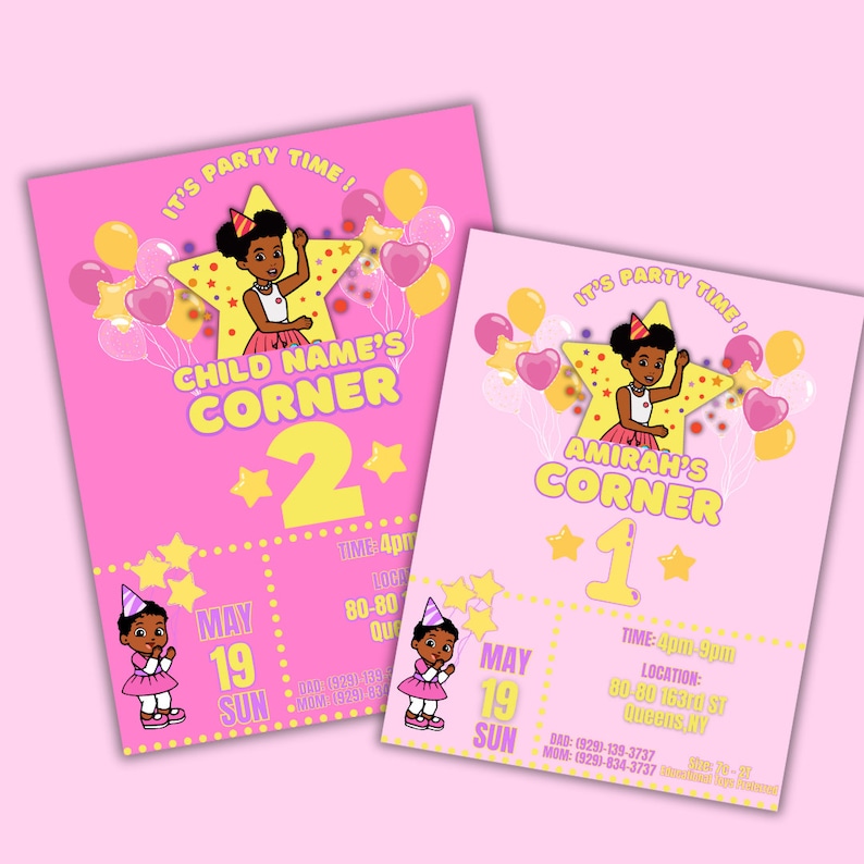 Gracies Corner Birthday Party Invite Gracie Corner Invitation - Etsy