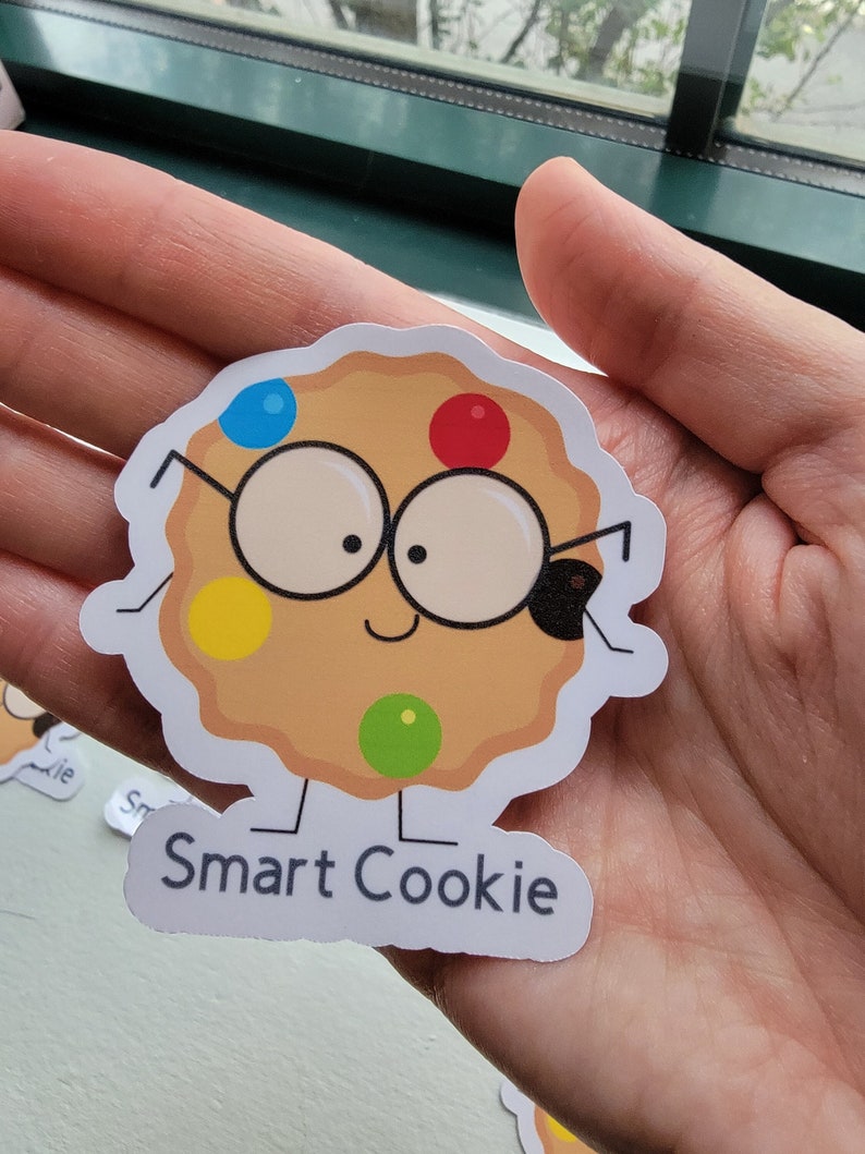 Smart Cookie Sticker, Back to School Sticker, Teacher Sticker, Pack of ...