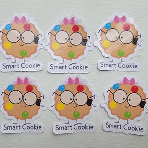Smart Cookie Sticker, Motivate and Inspire: Fun and Colorful Student ...