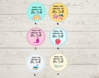 Teacher Book Labels Teacher Supplies Labels Teacher Gifts Book Labels ...