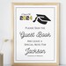Graduation Guest Book Sign Template | Printable Graduation Guest Book ...