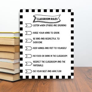 Printable Classroom Rules | Classroom Rules Template | Downloadable ...