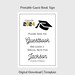 Graduation Guest Book Sign Template | Printable Graduation Guest Book ...