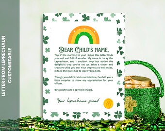 Leprechaun Letter for Kids | Editable Leprechaun Letter | Leprechaun ...