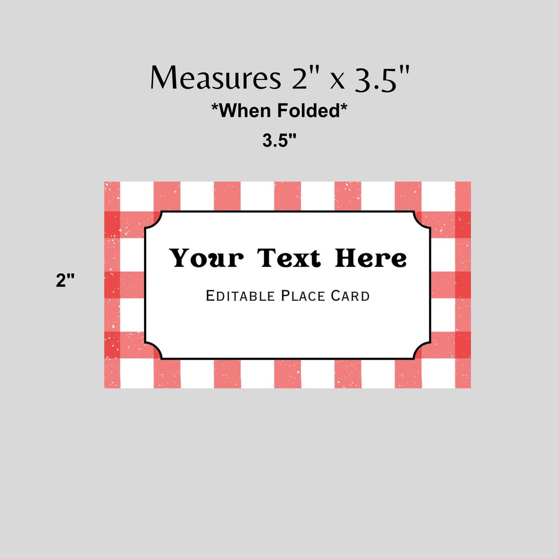 BBQ Buffet Card Template | BBQ Place Card | Food Card Template | Buffet ...