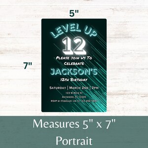 Level up Birthday Invitation Template | Editable Boys Birthday ...