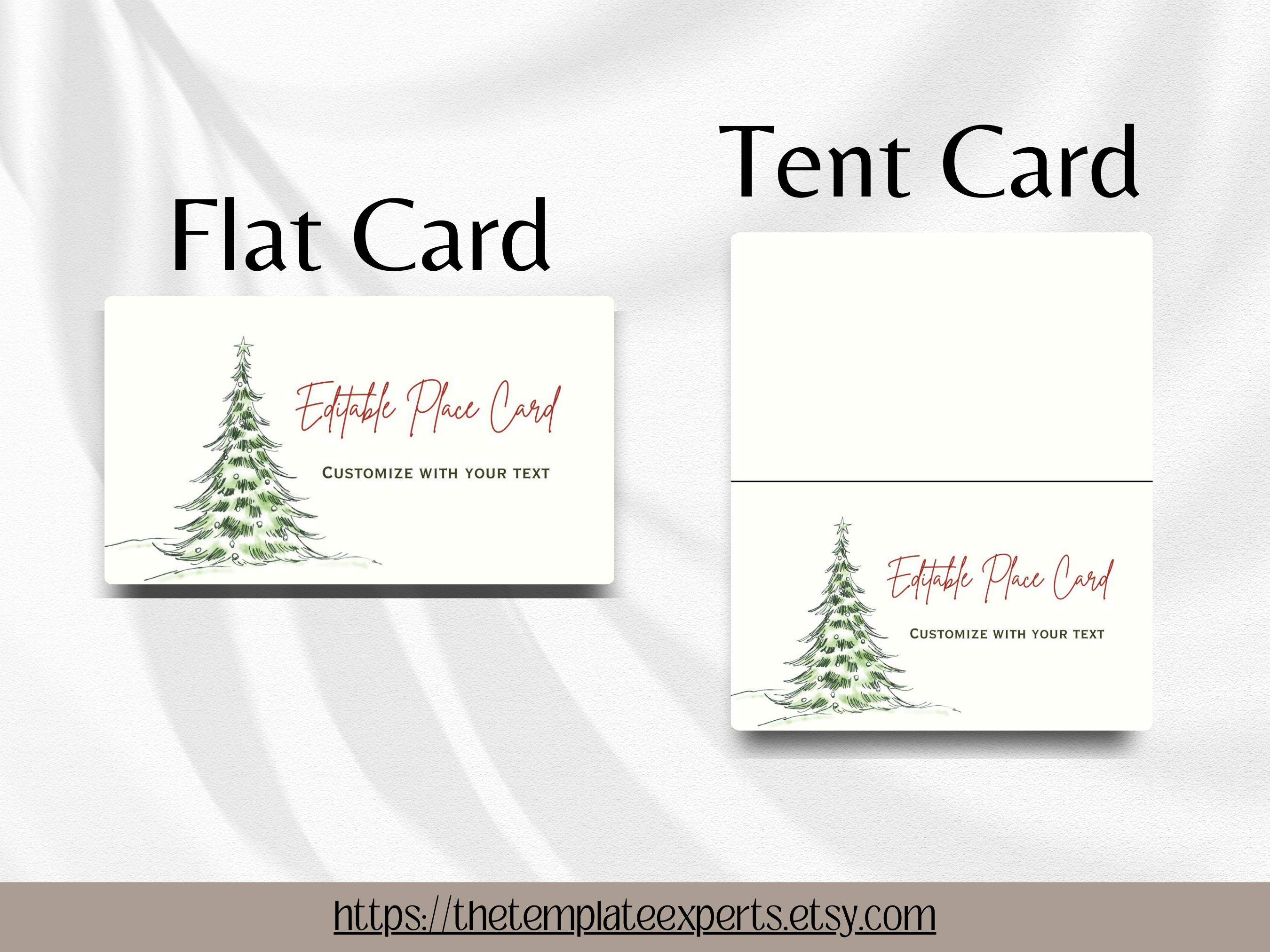Christmas Buffet Card Template | Rustic Buffet Card Template | Food ...