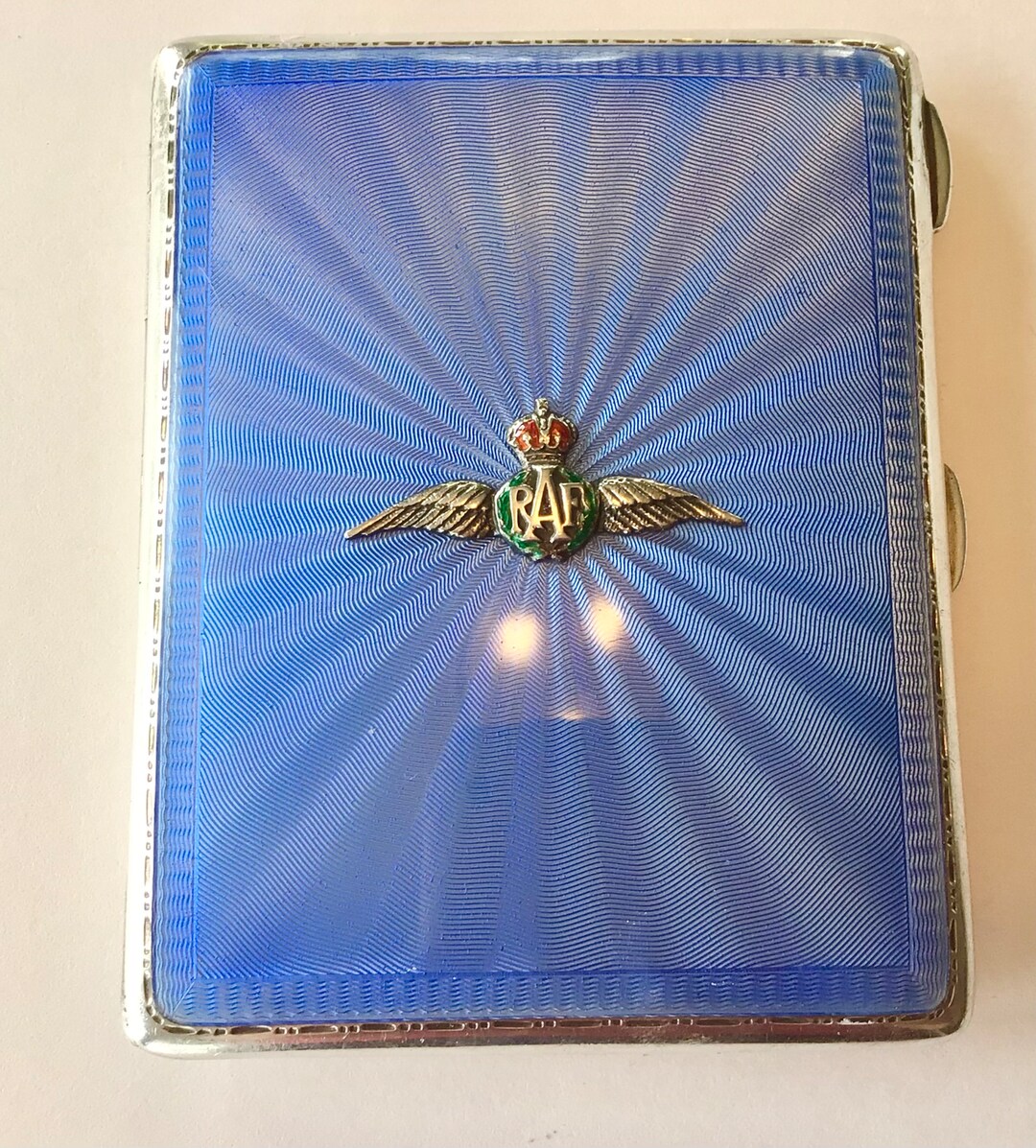 Vintage 1939 RAF Sterling Enamel Cigarette Case World War Two - Etsy
