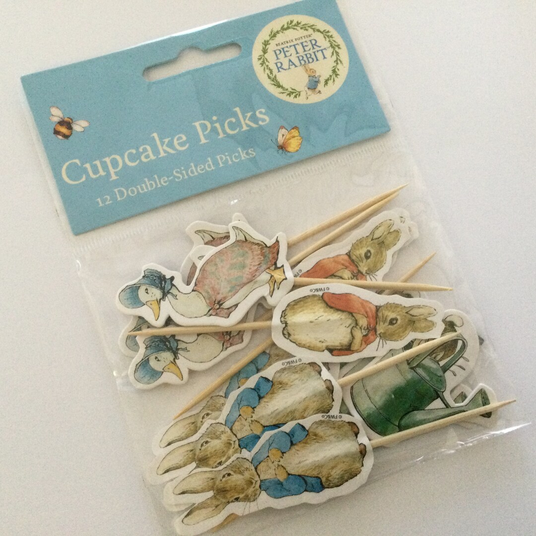 12 Beatrix Potter™ Peter Rabbit™ Character Cupcake Picks Birthday ...