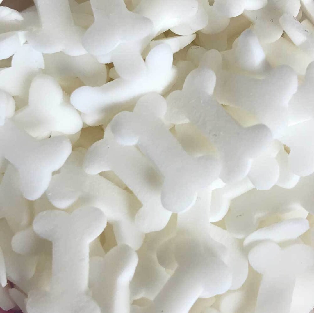 Matt White Bone Shaped Cupcake Sprinkles. Skeleton Bones Cake Sprinkles ...