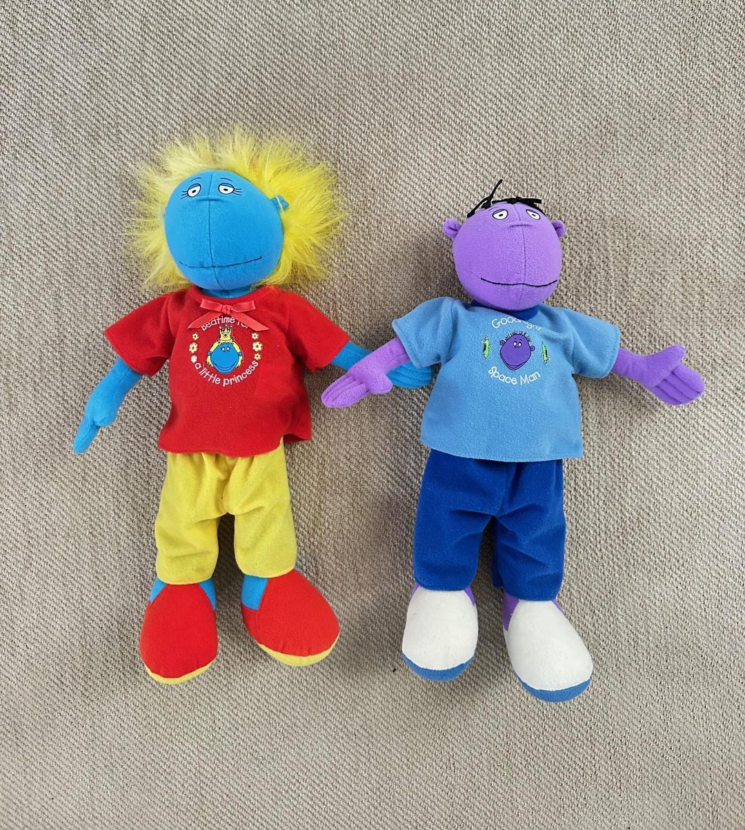 2 X Vintage Tweenies Talking Milo working Bella Soft Plush Toys Bundle ...