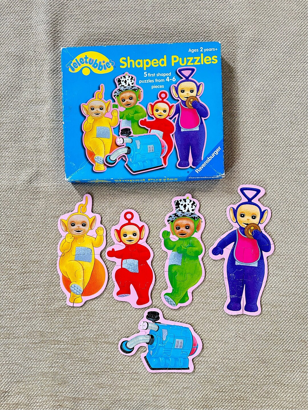 Vintage 1996 Teletubbies Jigsaw Puzzle 5 in One Box Complete Noo Noo ...