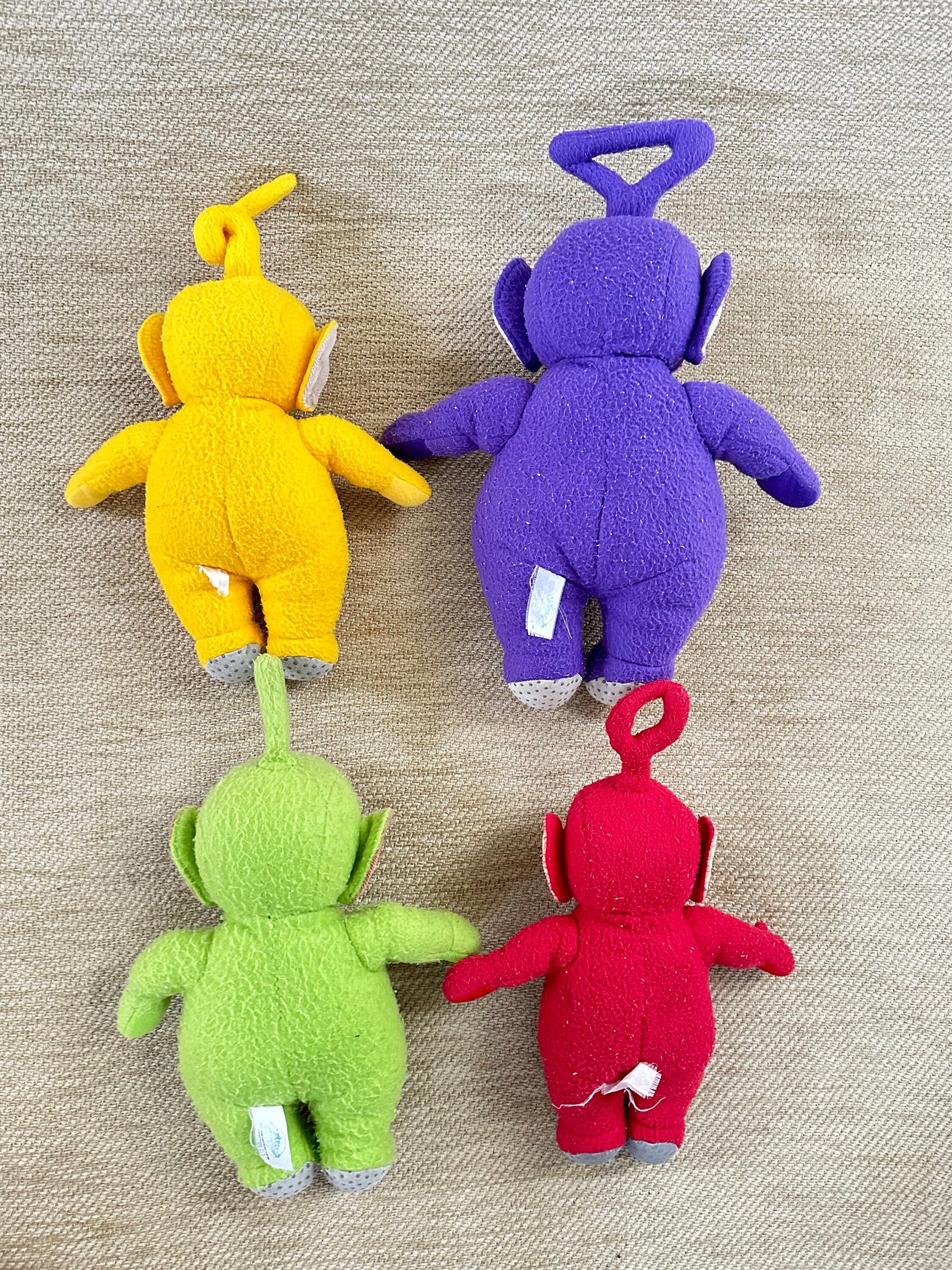 4 X Vintage 1996 Full Set Teletubbies Tinky Winky Lala Po Dipsy Soft ...