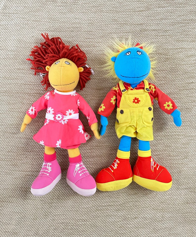Vintage Full Set of 5 Tweenies Soft Toys Milo Jake Fizz Bella 13" Dolls ...