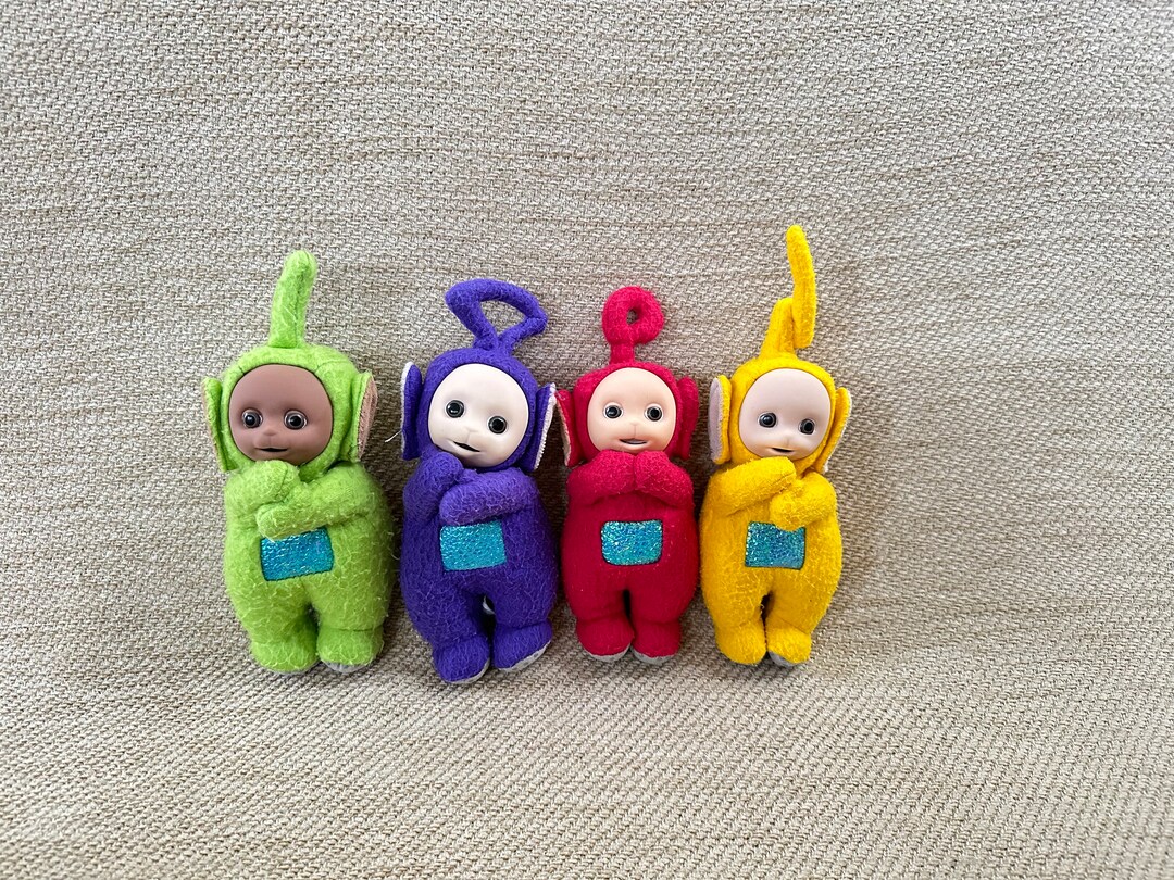 Rare 4 X Vintage 1996 Full Set Teletubbies Mini Hug Me Tinky Winky Lala ...