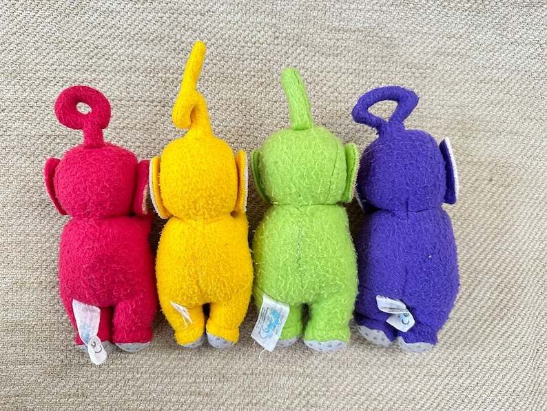 Rare 4 X Vintage 1996 Full Set Teletubbies Mini Hug Me Tinky Winky Lala ...