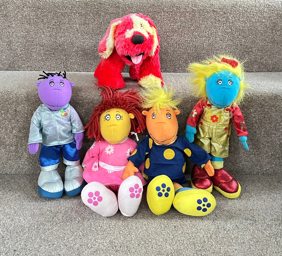Vintage Full Set of 5 Tweenies Soft Toys Milo Jake Fizz Bella 13 Dolls ...