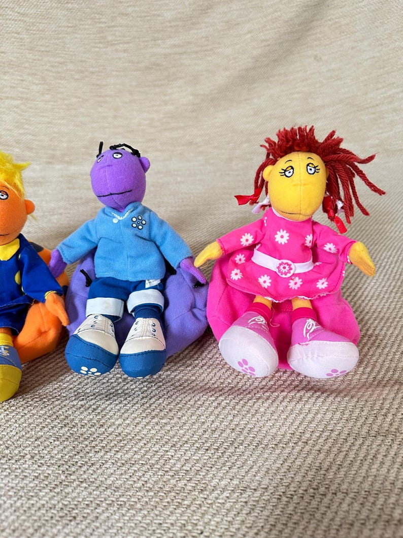 Vintage Full Set of Tweenies on Bean Bags Soft Toys Bundle Milo Jake ...