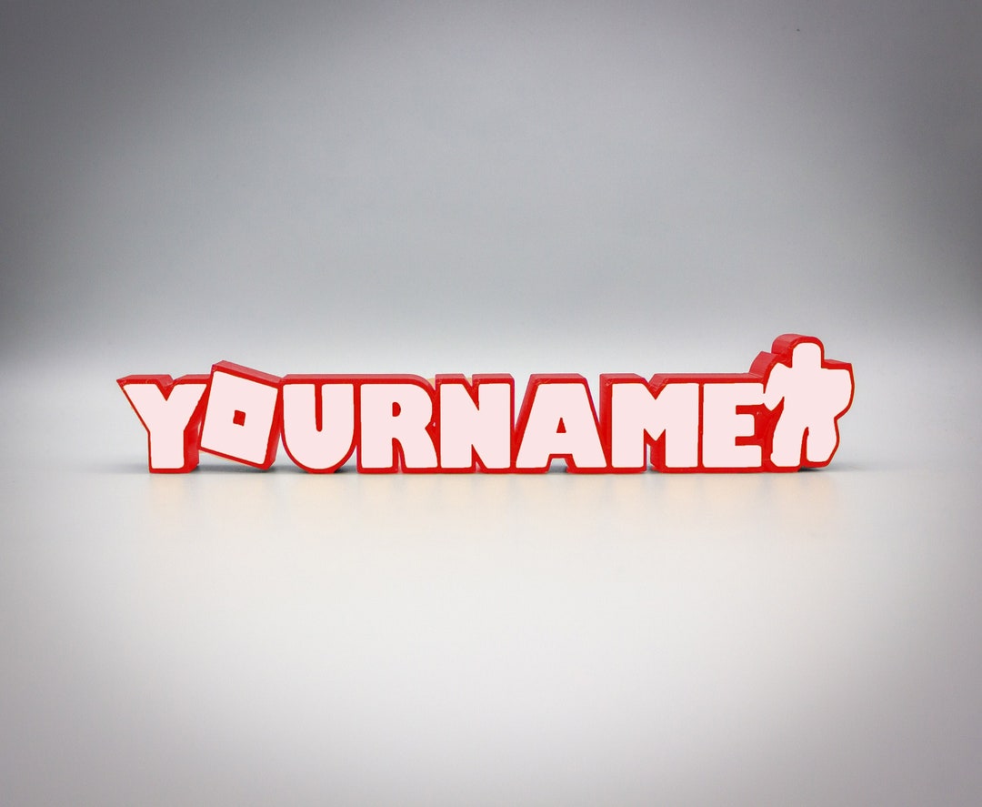 Custom Roblox Inspired Nameplate Custom Roblox Themed Name - Etsy Australia
