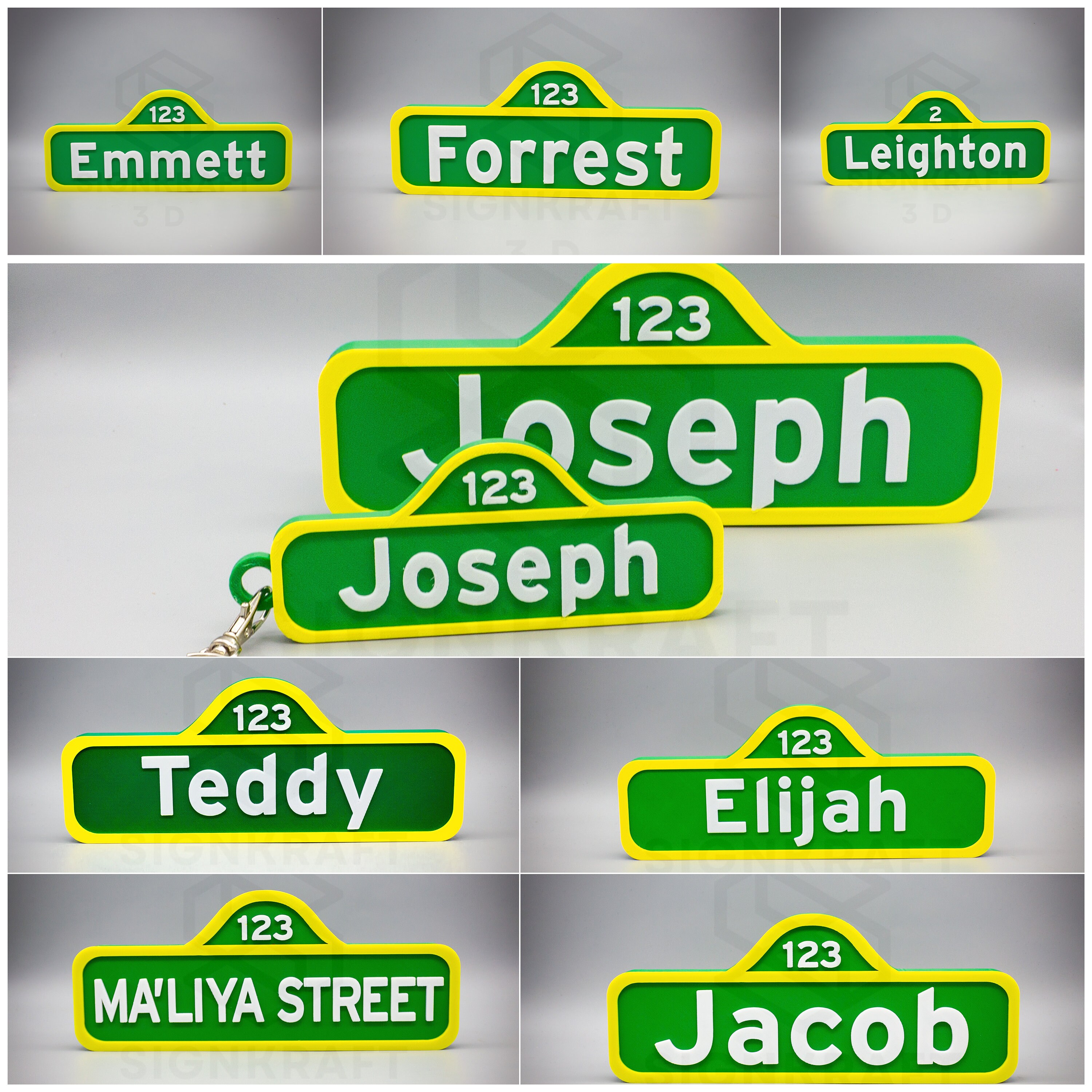 Personalized Street Nameplate Plaque Themed Kid's Room - Etsy