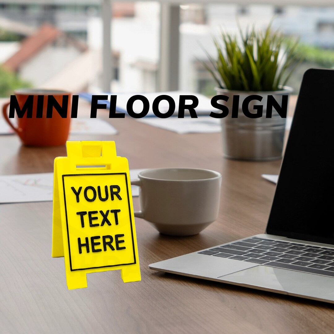 Custom Mini Floor Sign Personalised With Any Message - Etsy