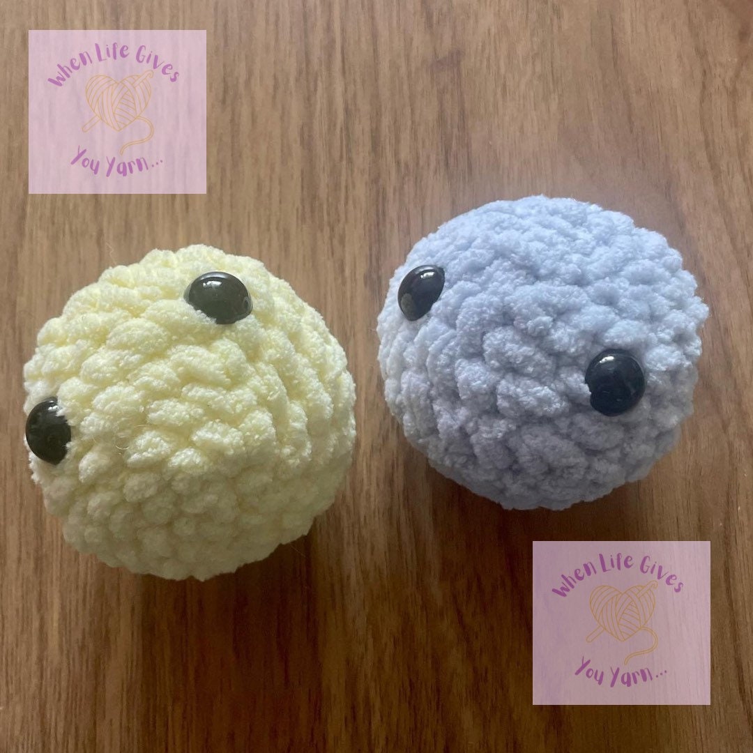 Crocheted Worry Pets / Stuffed Stress Ball - Etsy