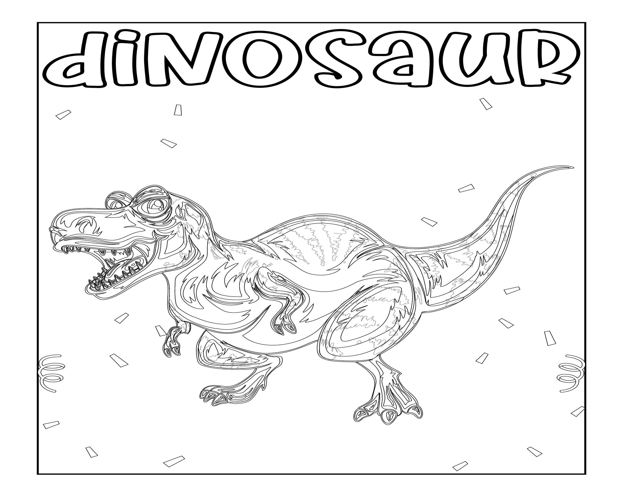 15 Colouring Pages, Dinosaur Colouring Book, Dinosaur Colouring ...